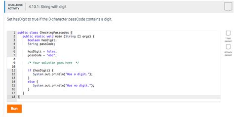 solved challenge 413 1 string with digit set hasdigit to