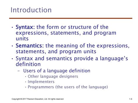 Describing Syntax And Semantics Ppt Download