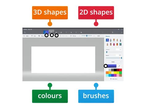 Paint 3d Interface Labelled Diagram