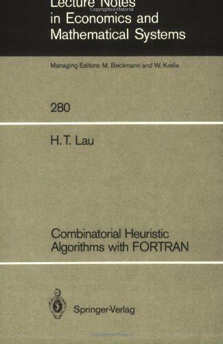 Pdf⋙ Combinatorial Heuristic Algorithms With Fortran Lecture Notes In