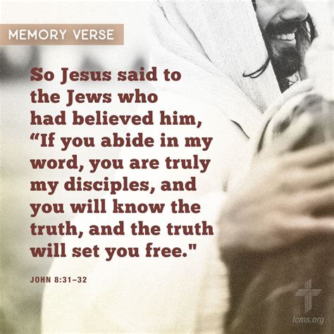 Learn How To Memorize John 831 32 The Lutheran Church—missouri Synod
