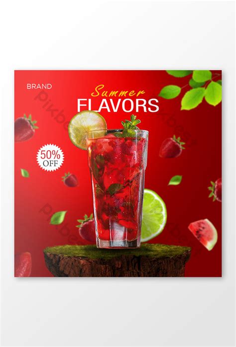 Summer Drink Menu Poster Template Design Psd Free Download Pikbest