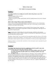 MIDTERM REVIEW Doc Midterm Study Guide SOC 3302ID Environmental Sociology Lecture 1