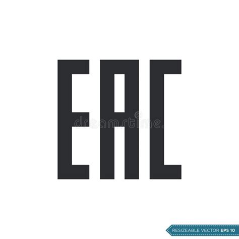 Eac Mark Symbol Icon Vector Illustration Design Stock Illustration