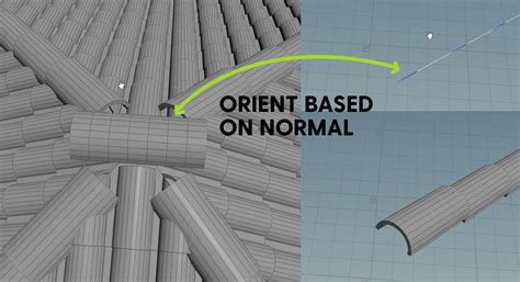 orient object based on a curve s normals r houdini