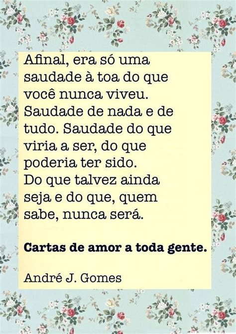 Saudade Pensamentos Cartas De Amor Mensagens