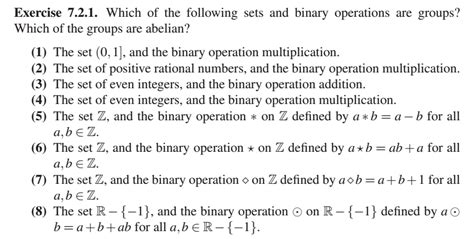 Solved Exercise 721 Which Of The Following Sets And