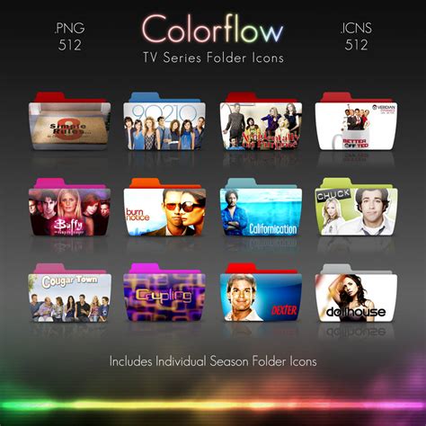 Colorflow Tv Folder Icons By Crazyfool16 On Deviantart