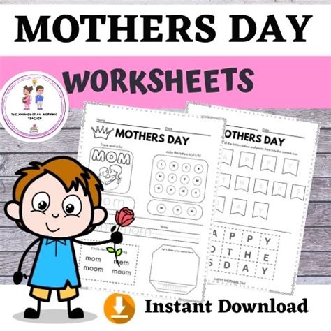 Free Flower Bouquet Tracing Worksheets For Mothers Day Fun