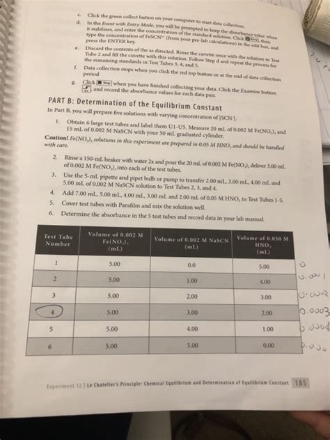 Solved Procedure Part A Preparing A Standard Solution For