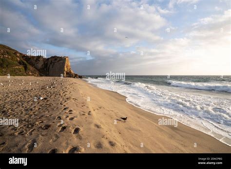 Afternoon View Of Scenic Westward Beach And Point Dume State Park In