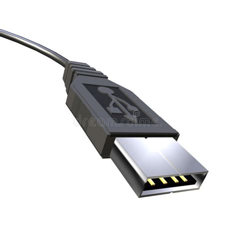 USB Plug Stock Illustration Illustration Of Electronic 5476506