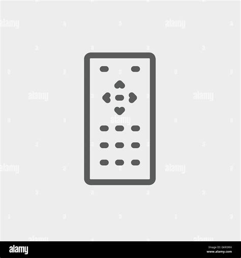 Remote Control Thin Line Icon Stock Vector Image And Art Alamy