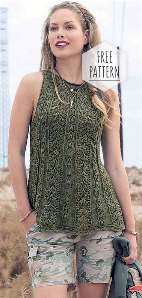 Sleeveless Knitwear Free Pattern