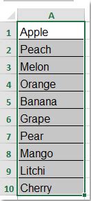 How To Transpose Data From Column Into One Single Cell In Excel