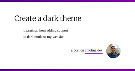 Create A Dark Theme