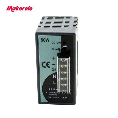 LP Series Din Rail Single Output Switching Power Supply 25W 50W 100W 150W 300W 500W Digital