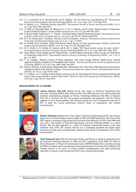 Implementation Of Vehicle Ventilation System Using Nodemcu Esp8266 For