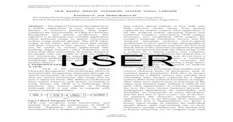 download pdf ocr based speech synthesis system using … based speech synthesis system using