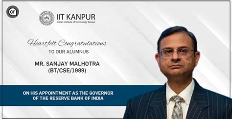 Congratulations Mr Sanjay Malhotra 26th Governor Reserve Bank Of India 👏 Pradip Swarnakar