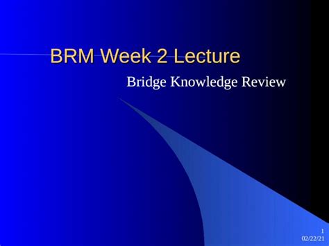 Ppt Brm Lecture 2053 Bridge Resource Management Dokumentips