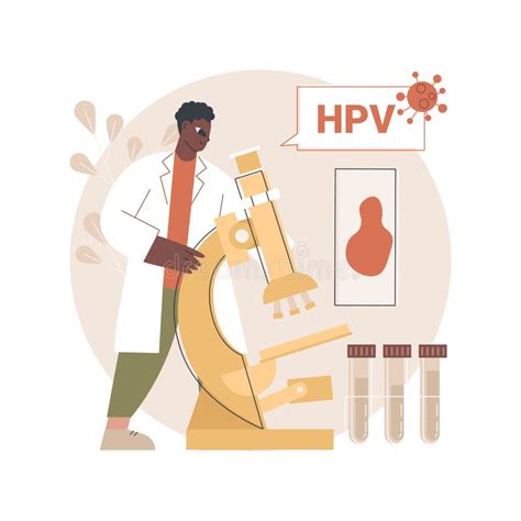 Hpv Test Abstract Concept Vector Illustration Stock Vector