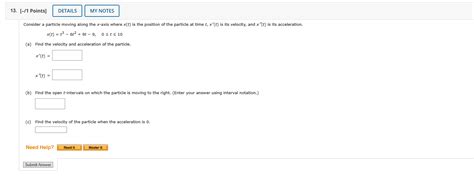 [0 1 ﻿points]consider a particle moving along the