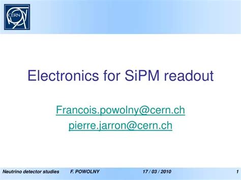 PPT Electronics For SiPM Readout PowerPoint Presentation Free Download ID 4438810