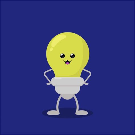 Premium Vector Cute Lamp Character Vector Illustration