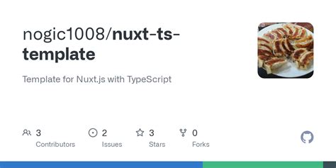 Github Nogic1008nuxt Ts Template Template For Nuxtjs With Typescript