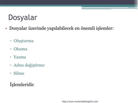 Ppt Dosya Okuma Ve Yazma İŞlemlerİ Powerpoint Presentation Free