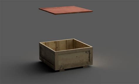 나무 상자 세트 3d 모델 6 Max Free3d
