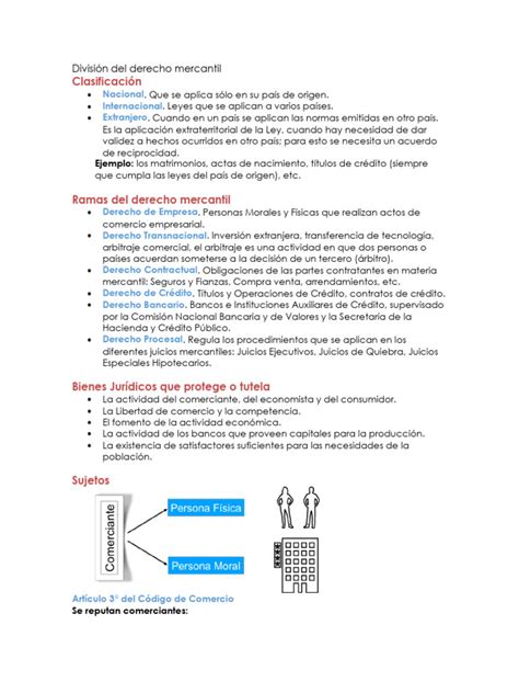 División Del Derecho Mercantil Pdf