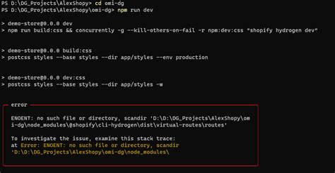 Starter Template Error Issue Shopify Hydrogen GitHub