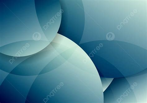 Layered Blue Circles With Overlapping Shadows And Illumination In