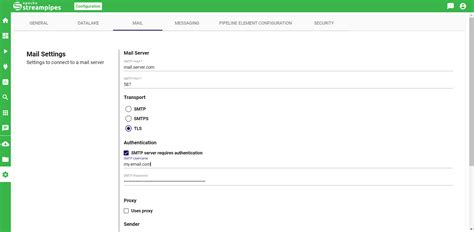 Configurations Apache Streampipes