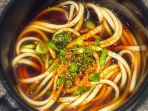 Slim Udon Noodle Soup In Broth