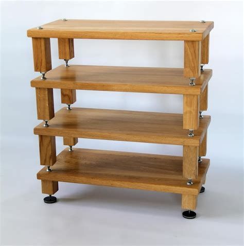 Hi Fi Audio Video Modular Equipment Rack Stand Stereo Glued Solid Oak Etsy
