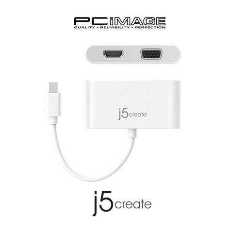 J CREATE USB C TO DUAL VGA HDMI ADAPTER PC Image