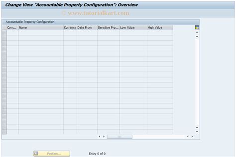 FMFGAPCON SAP Tcode Acc Property Main Settings