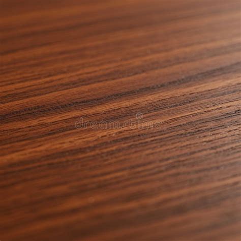 Dark Brown Wood Surface With A Smooth Texture Featuring Distinct Horizontal Grain Stock