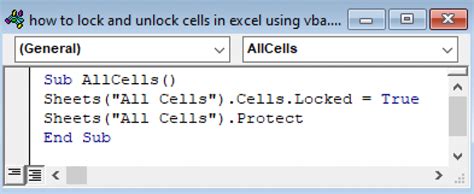 How To Lock And Unlock Cells In Excel Using VBA ExcelDemy