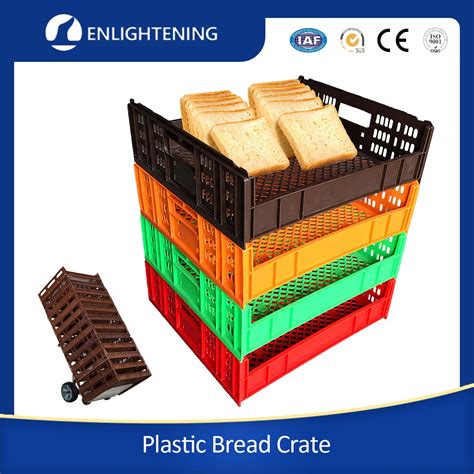Hdpe Food Grade Stackable Moving Crate Small Plastic Storage Bread Crates Transport Stackable