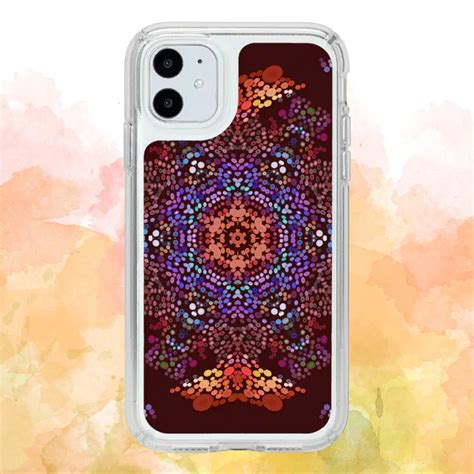 Dot Mandala Orange Blue And Purple Speck Iphone 11 Case Zazzle