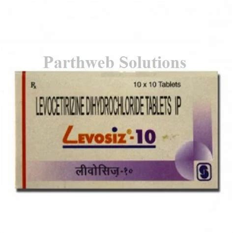 Levosiz 10mg Tablets At ₹ 245stripe Levocetirizine 5 Mg Tablets In