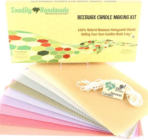Beeswax Candle Making Kit With 10 Full Size 16 X 8 Pure Honeycomb
