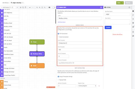 Modbus Write Node WEGnology Documentation