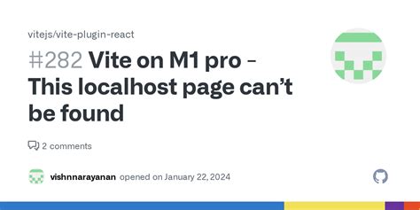 Vite On M1 Pro This Localhost Page Cant Be Found · Issue 282