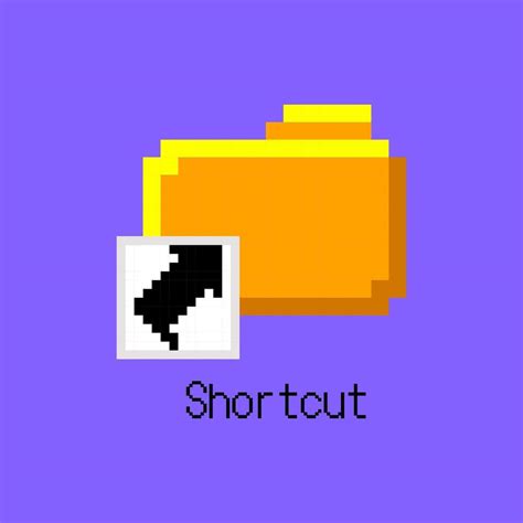 Cartoon Color Pixel Art Directory Folder Shortcut Vector Vector Art At Vecteezy