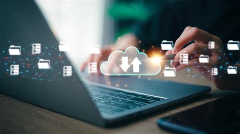 Premium Photo Technology Cloud Computing For Data Transmission Database Data Storage And